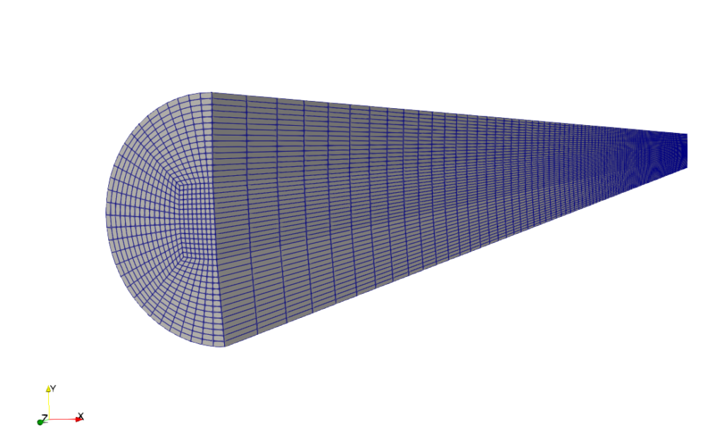 【OpenFOAM(円筒内の流れ)】blockMeshでメッシュ作成(1)｜宇宙に入ったカマキリ