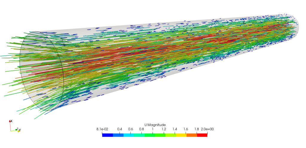 【OpenFOAM(円筒内の流れ)】simpleFoamで定常解析(5)｜宇宙に入ったカマキリ
