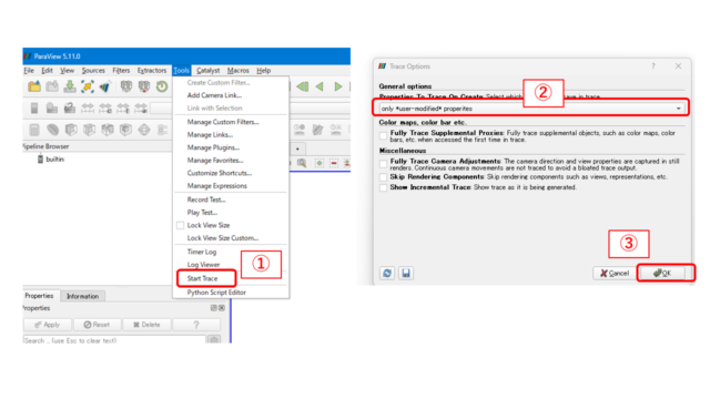 【ParaView自動化入門】操作を記録して画像を出力｜宇宙に入ったカマキリ
